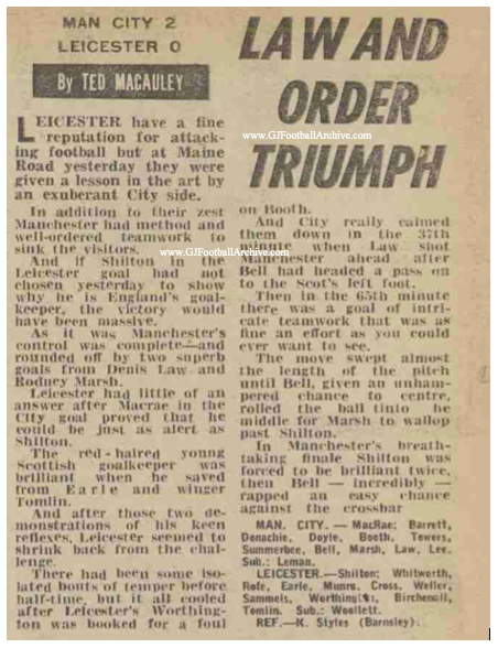 Denis Law and Rodney Marsh Both Score – Gary James' Football Archive