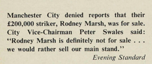 Swales Sells Main Stand – Gary James' Football Archive