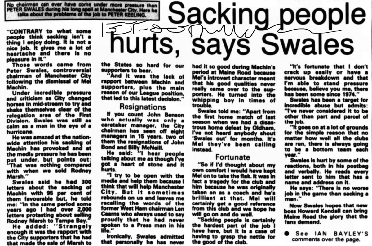The 1980s: Swales Profile From 1989 – Gary James' Football Archive