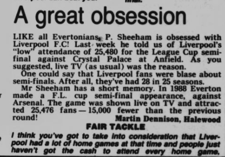 The 1990s: Loyal Support? – Gary James' Football Archive