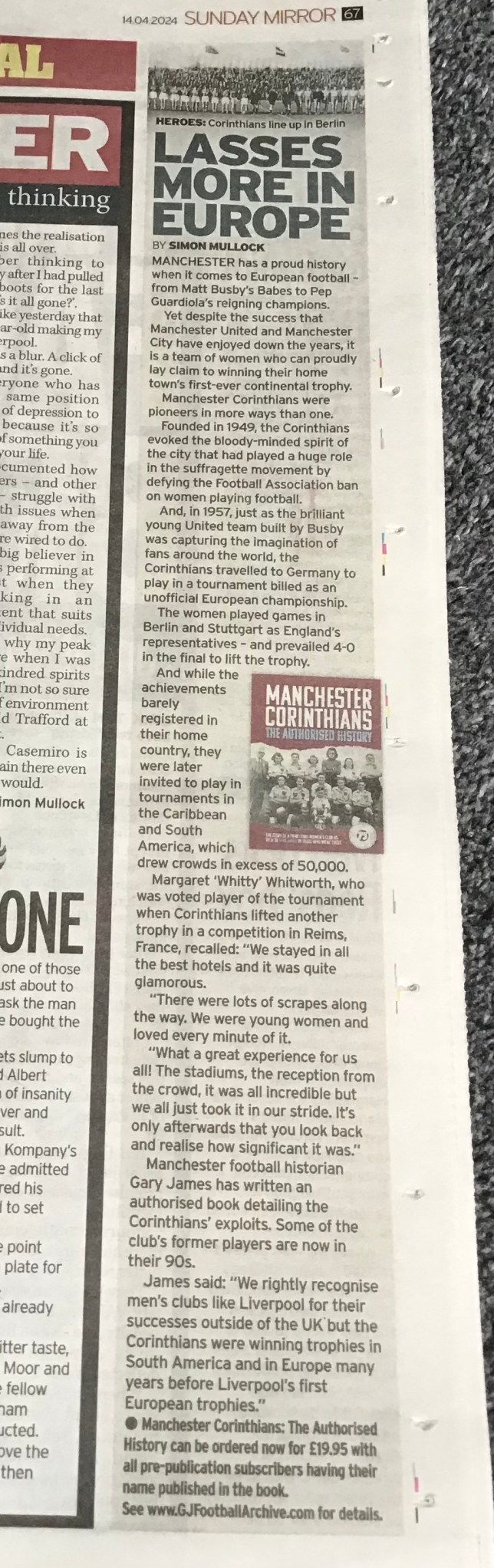 Manchester Corinthians Reunion/Celebration – Gary James' Football Archive