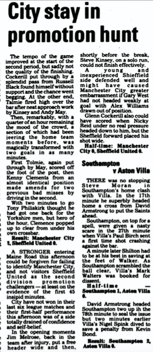 The 1980s: Clements & Tolmie – Gary James' Football Archive