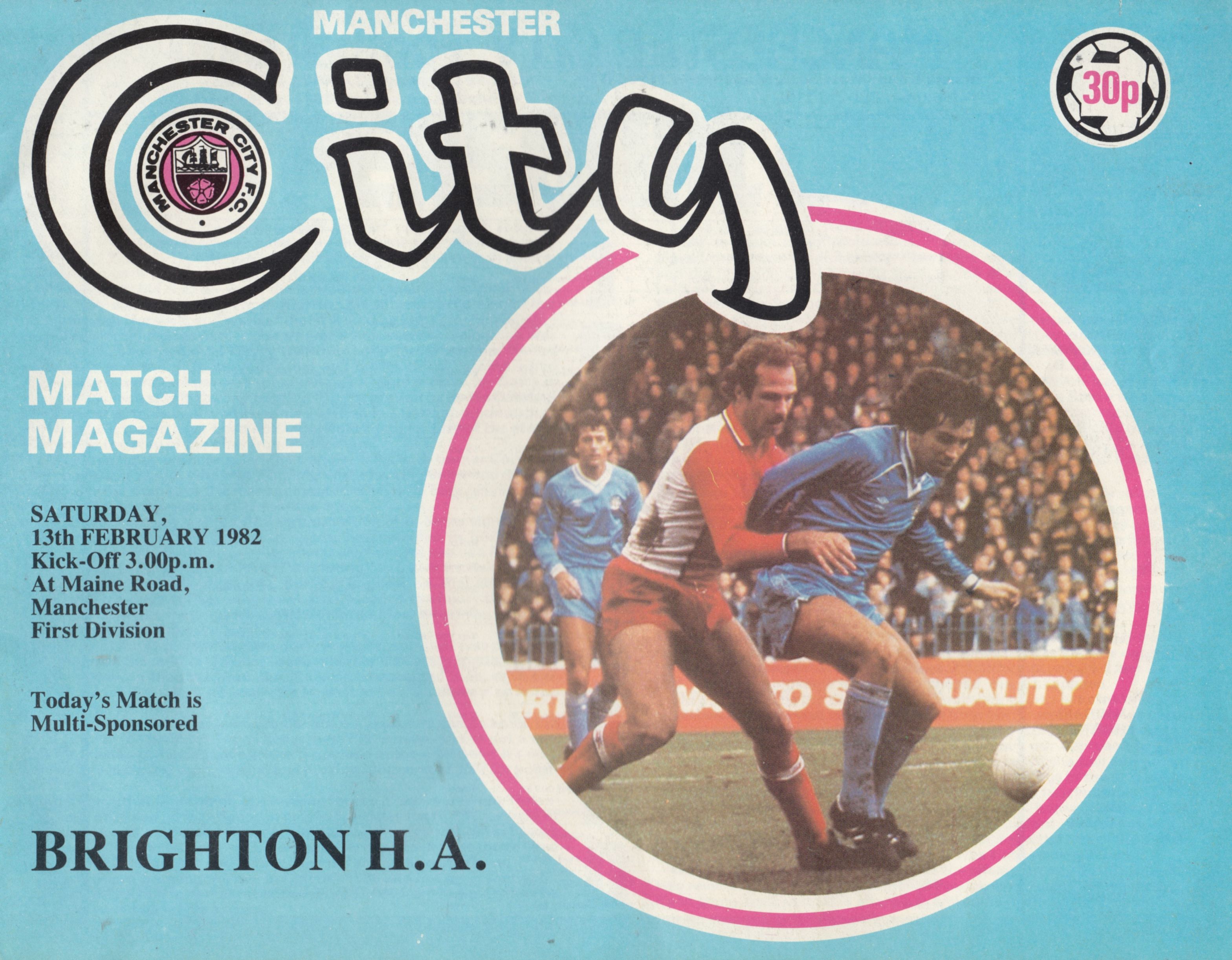 The 1980s: MCFC Score 4 Against Brighton – Gary James' Football Archive