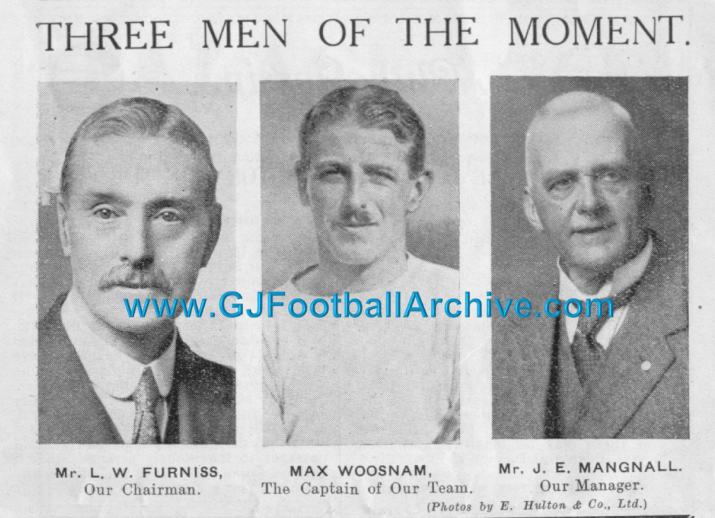 The 1920s: Ernest Mangnall – Gary James' Football Archive