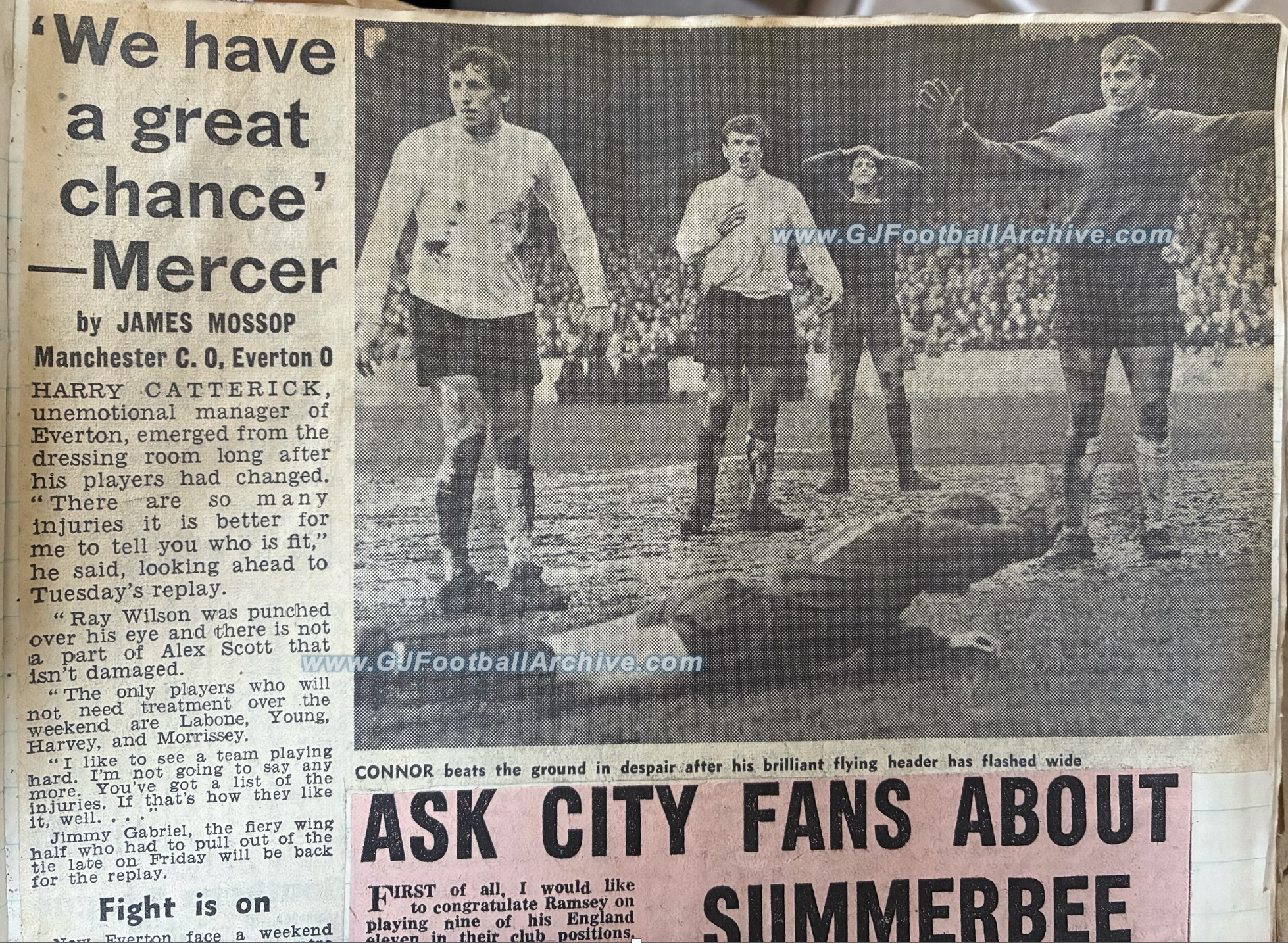 1966 FAC Quarter Final: Manchester City V Everton – Gary James ...